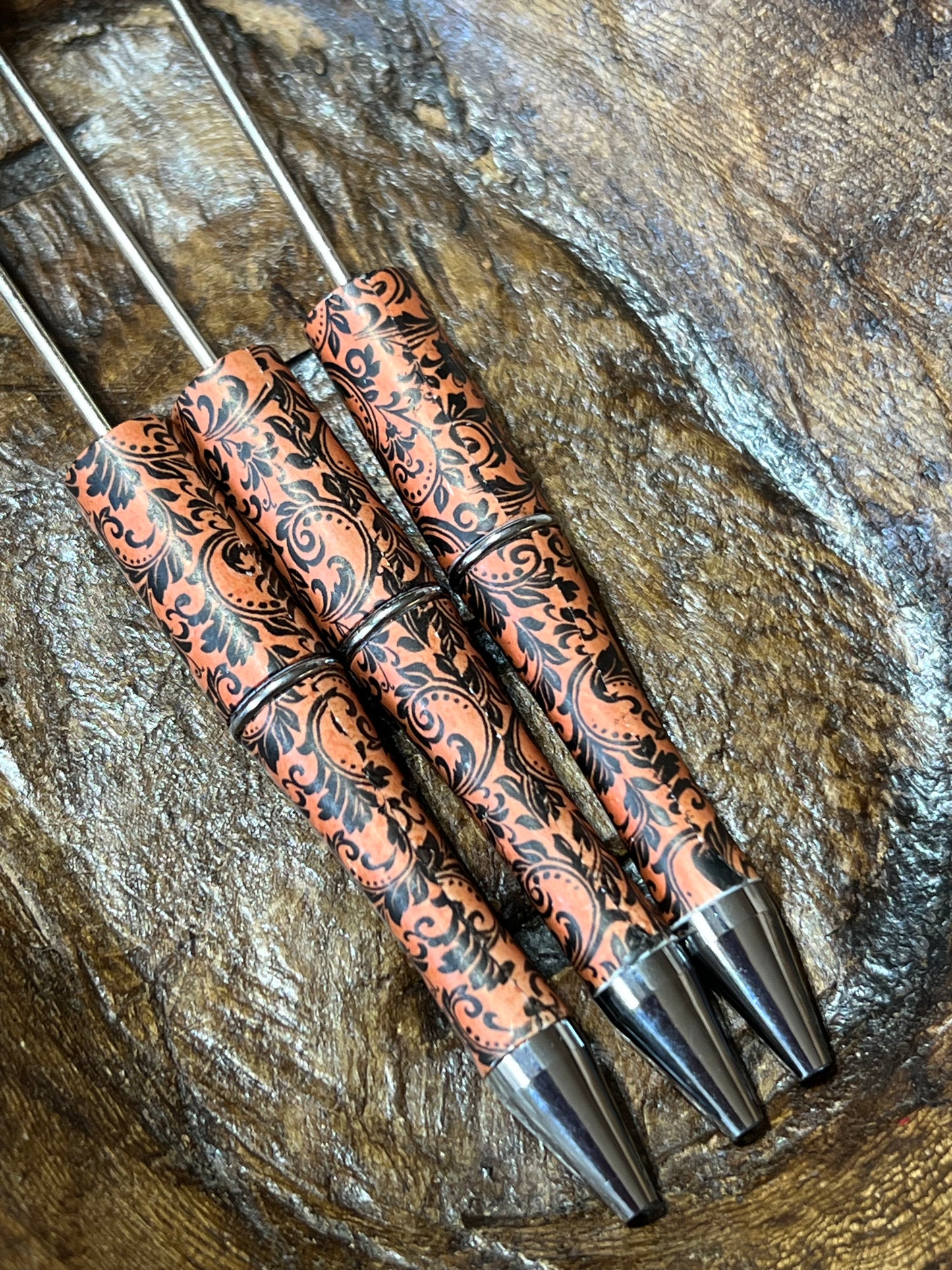 Rust & Black tooled pen (CUSTOM) – Fire and Hyde Bead Supply