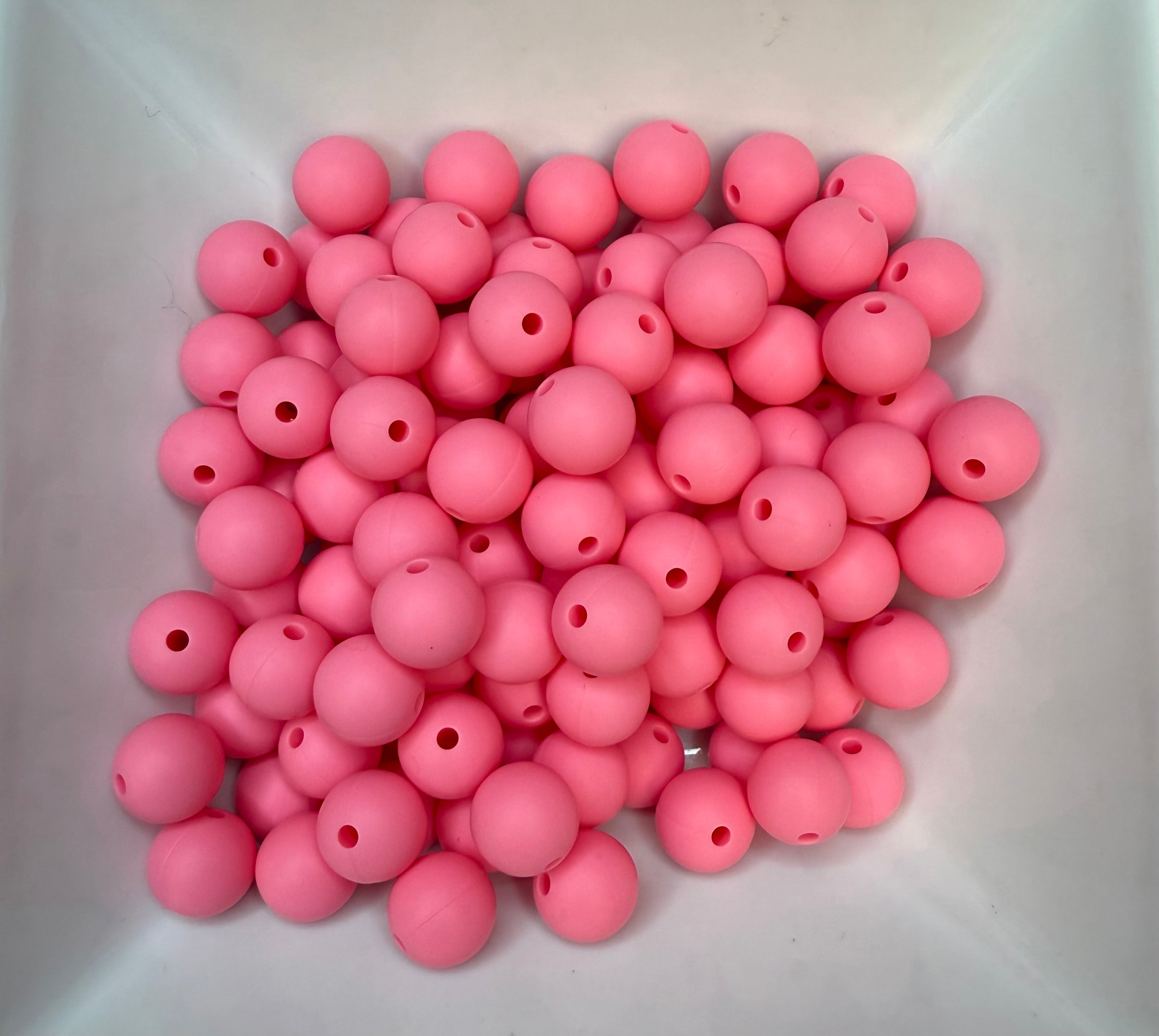 12mm bubble gum silicone bead – Fire and Hyde Bead Supply
