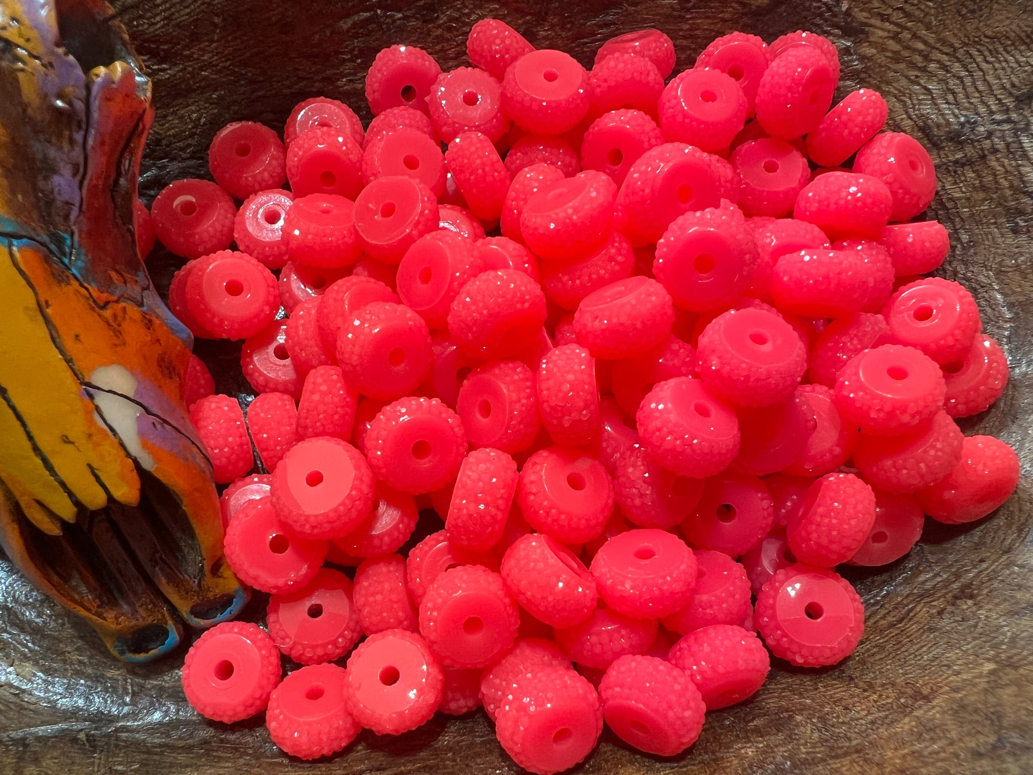 10mm Crystal Clear spacers – Fire and Hyde Bead Supply