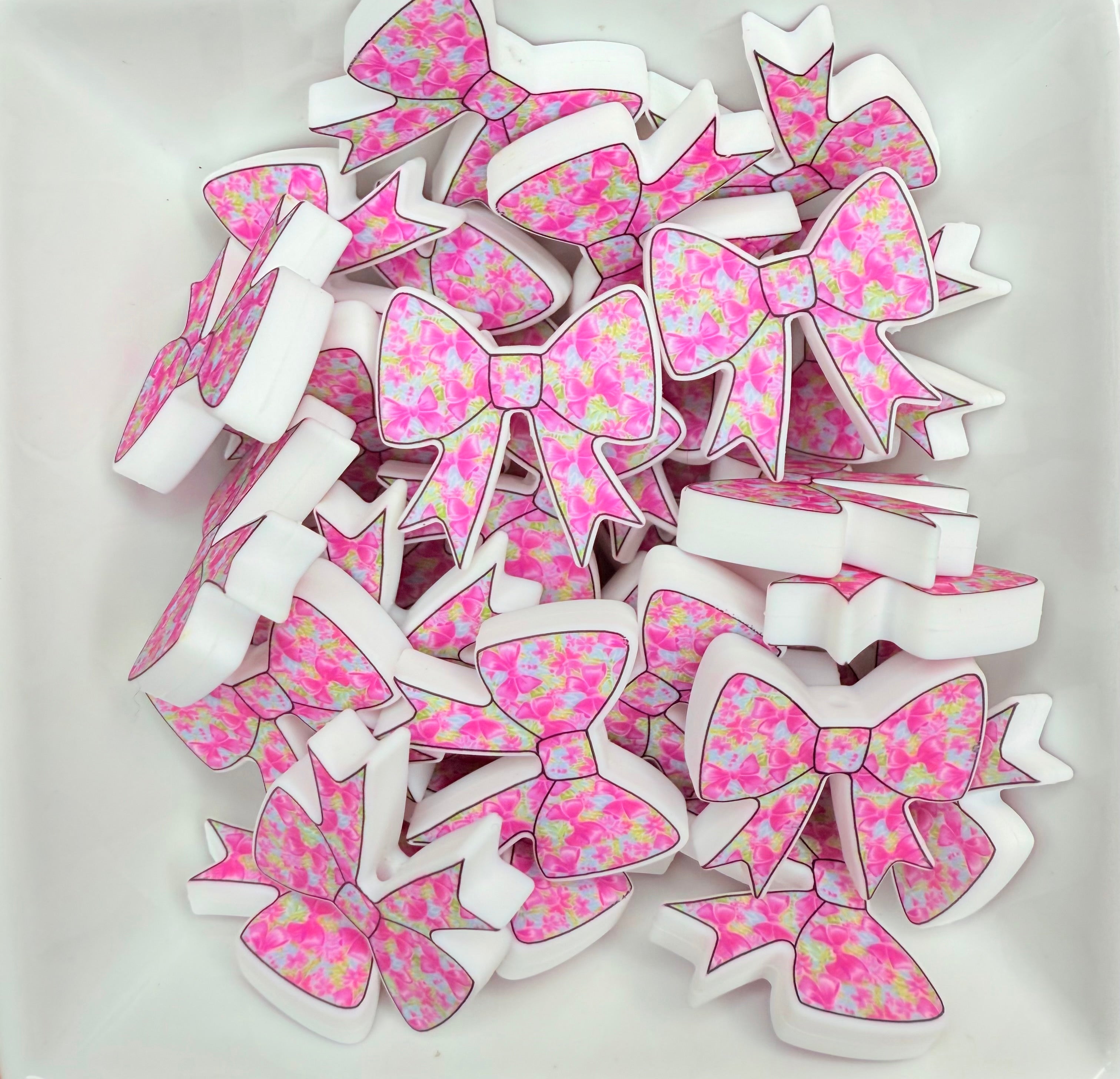 Blooming bows Focal printed bow EXCLUSIVE/ collab – Fire and Hyde Bead ...