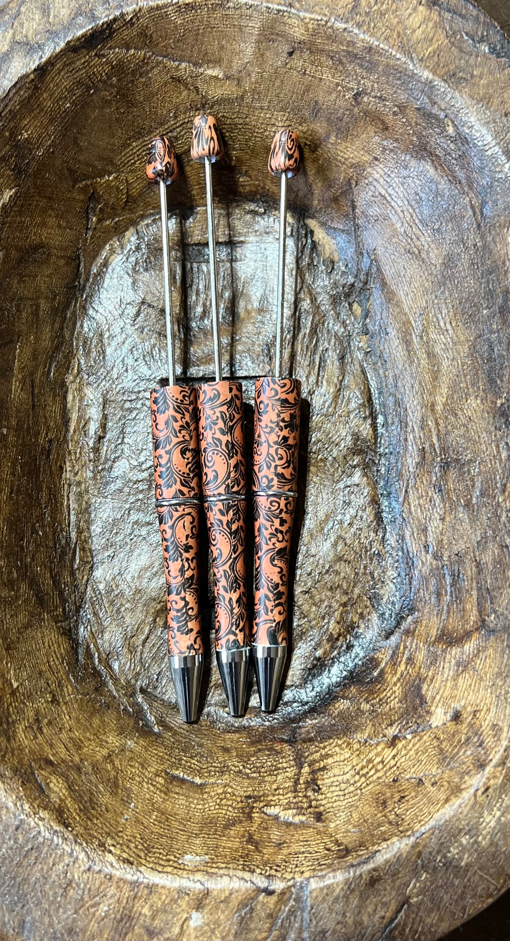 Rust & Black tooled pen (CUSTOM) – Fire and Hyde Bead Supply