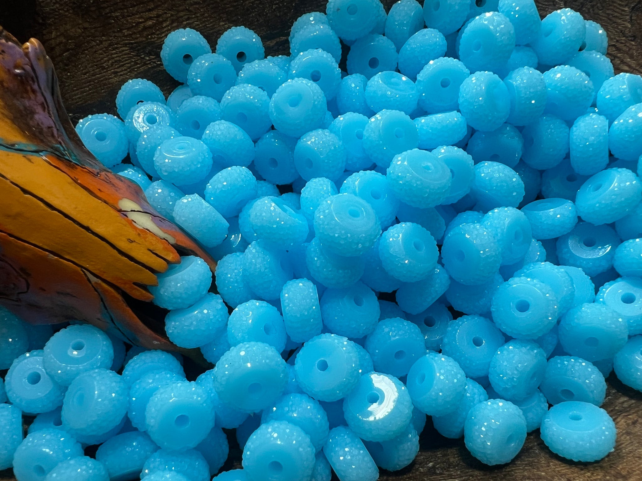 10mm Crystal Clear spacers – Fire and Hyde Bead Supply