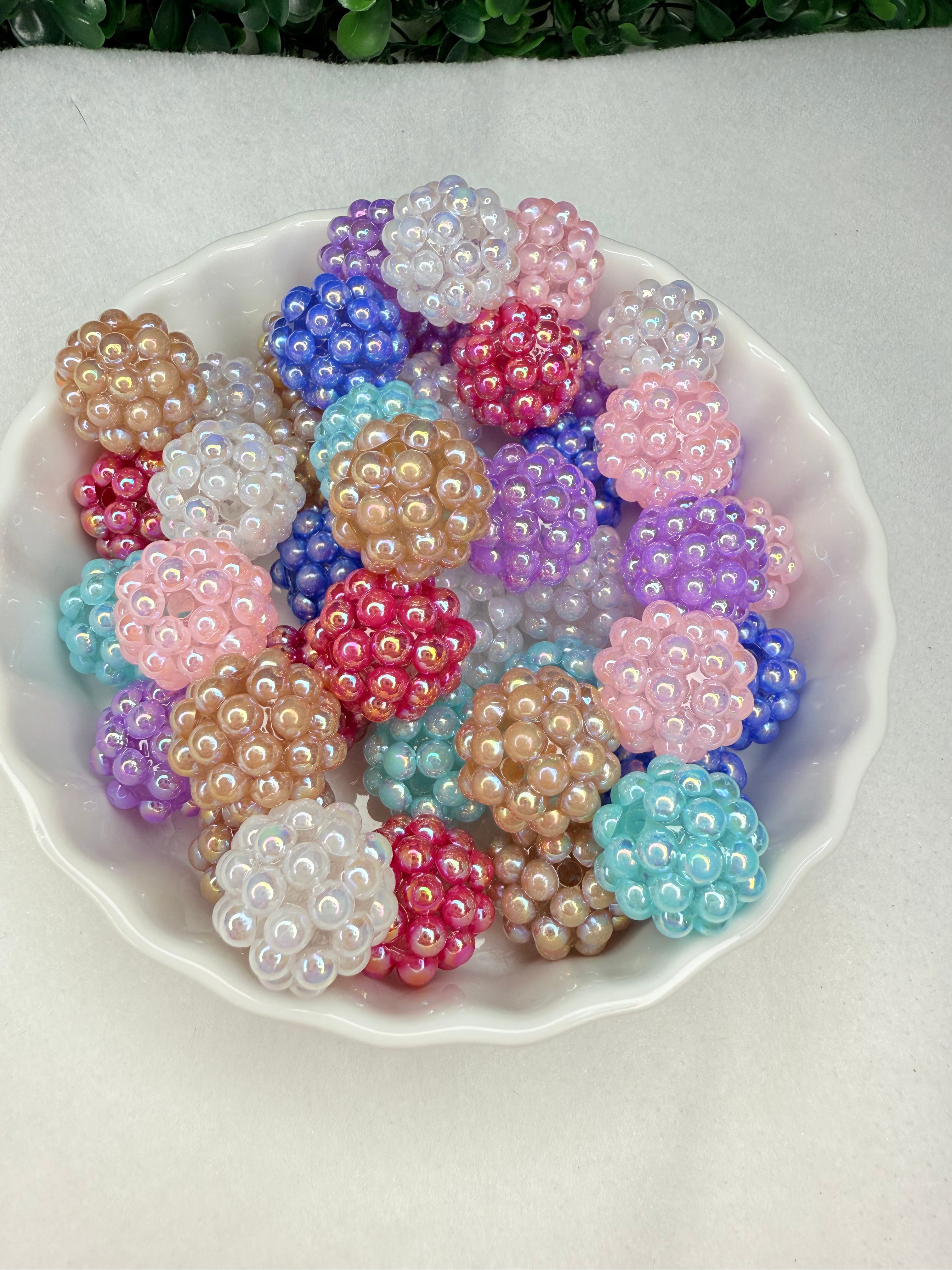 20mm Bubble acrylic beads (pack of 5) – Fire and Hyde Bead Supply